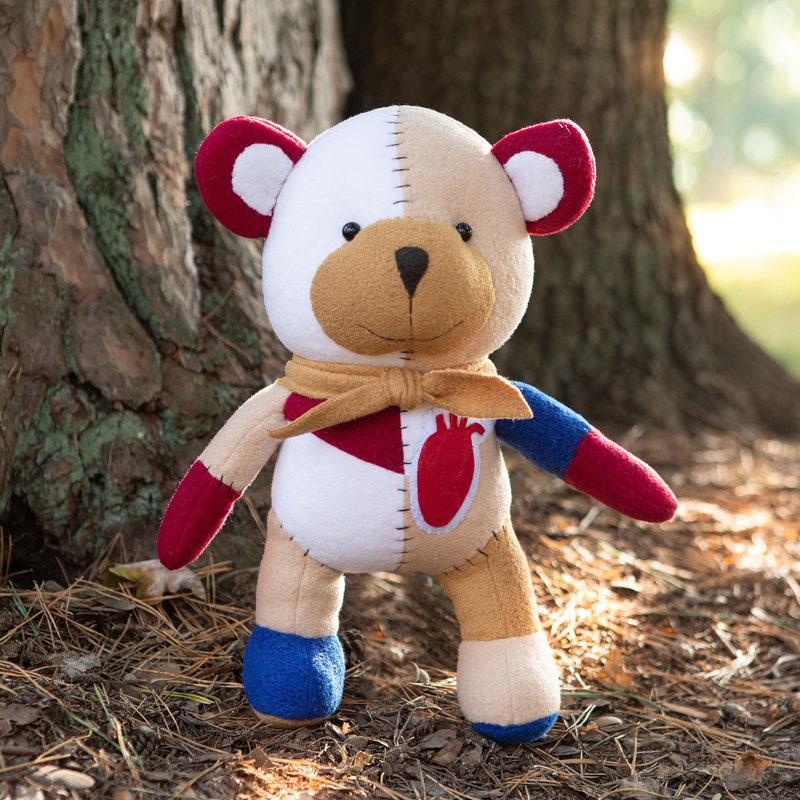 Patchwork Bear - Etsy