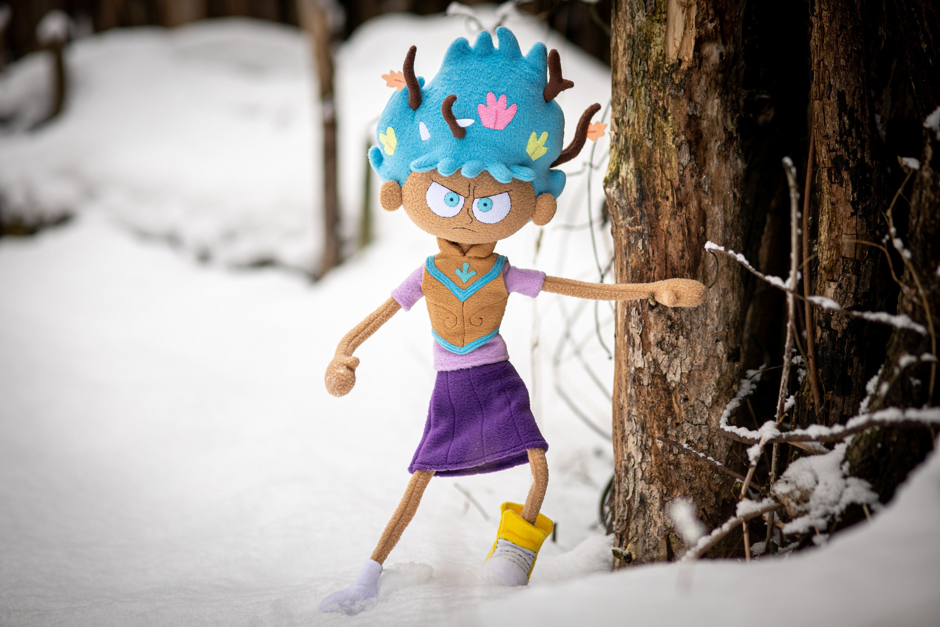 Anne Blue Power Boonchuy Amphibia Inspired Blue Magic Anne | Etsy UK