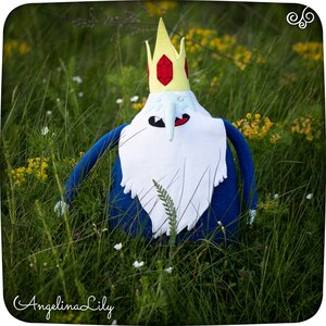 Ice King Plushie, Ice Wizard, Adventure Time Inspired, Handmade Stuffed ...