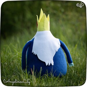 Ice King Plushie, Ice Wizard, Adventure Time Inspired, Handmade Stuffed ...