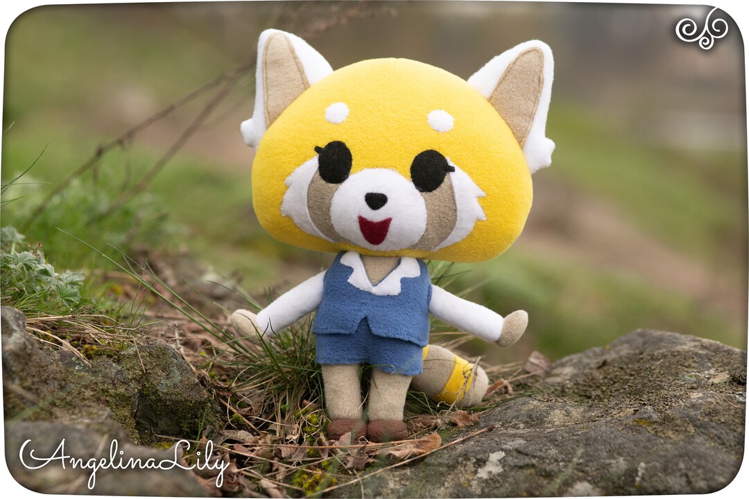 Retsuko Plush, Red Panda, Aggretsuko Inspired, Handmade Plushie, 11 In ...
