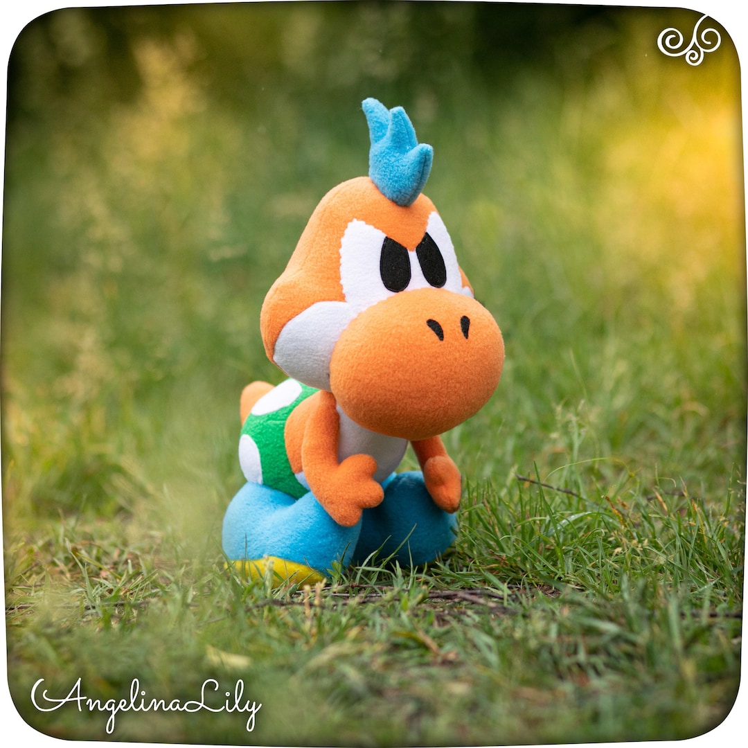 Orange Baby Yoshi Plushie, Yoshi Dinosaur, Orange Yoshi, Handmade ...