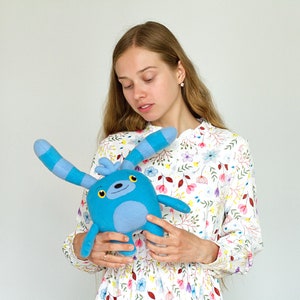 Abby Hatcher Bozzly Plush Bozzly Stuffed Animal, Handmade Soft Plush ...