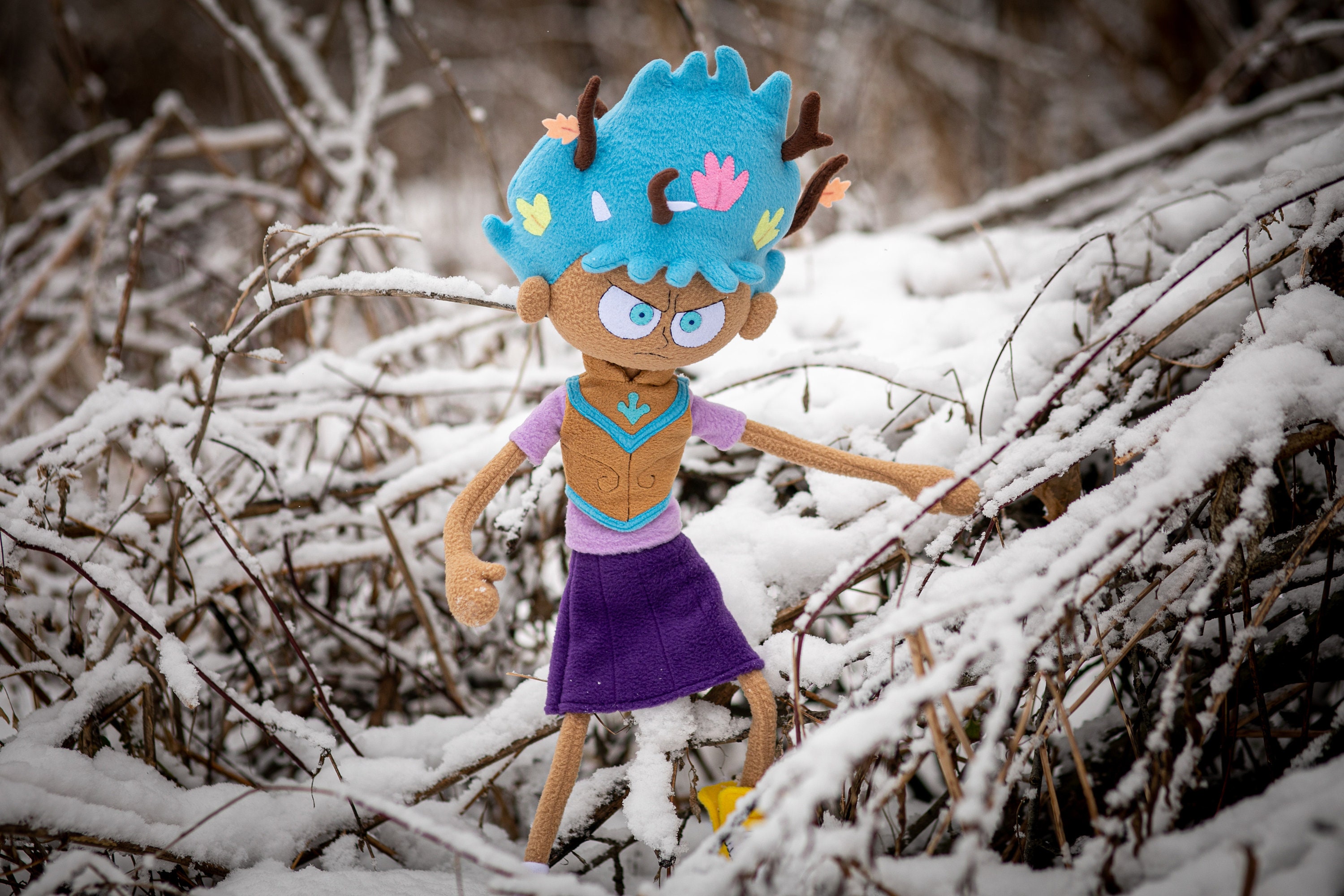 Anne Blue Power Boonchuy Amphibia Inspired Blue Magic Anne | Etsy UK