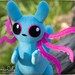 Rivulet Plushie, Blue Slugcat Plush, Handmade Stuffed Animal, 11.8 In ...