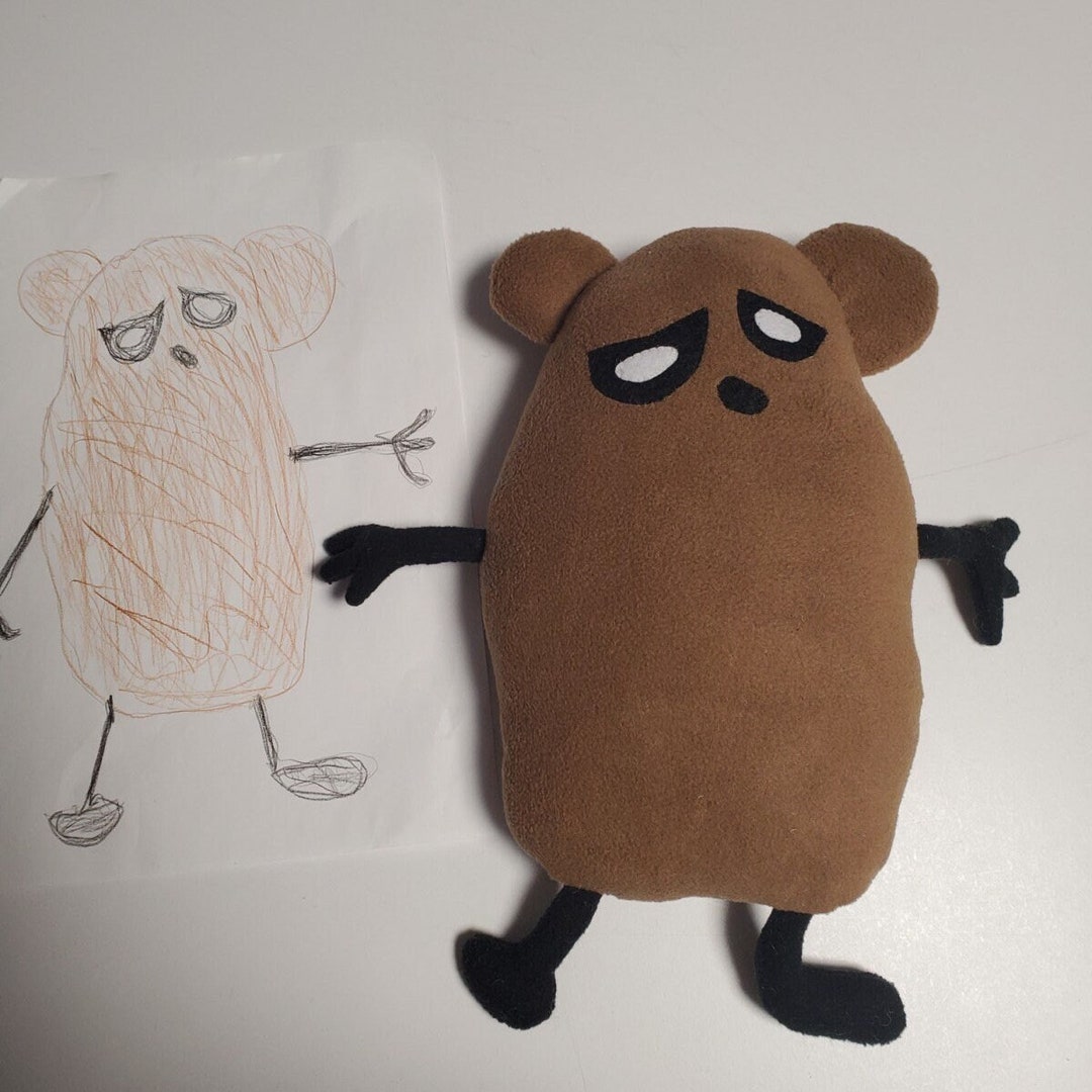 Plushie From Drawing, Kids Drawings Into Custom Stuffed Animals, 3 ...