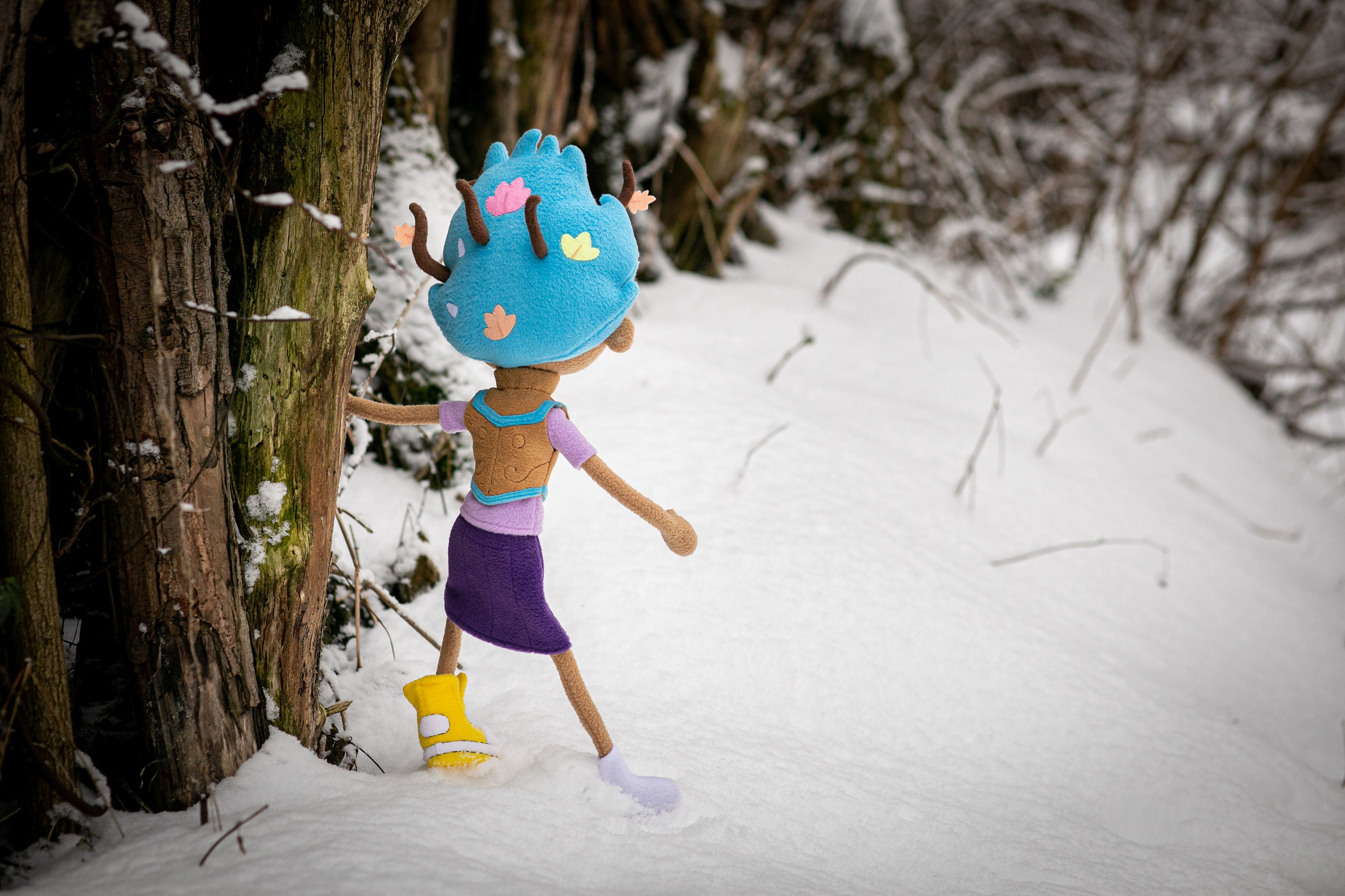 Anne Blue Power Boonchuy Amphibia Inspired Blue Magic Anne | Etsy UK