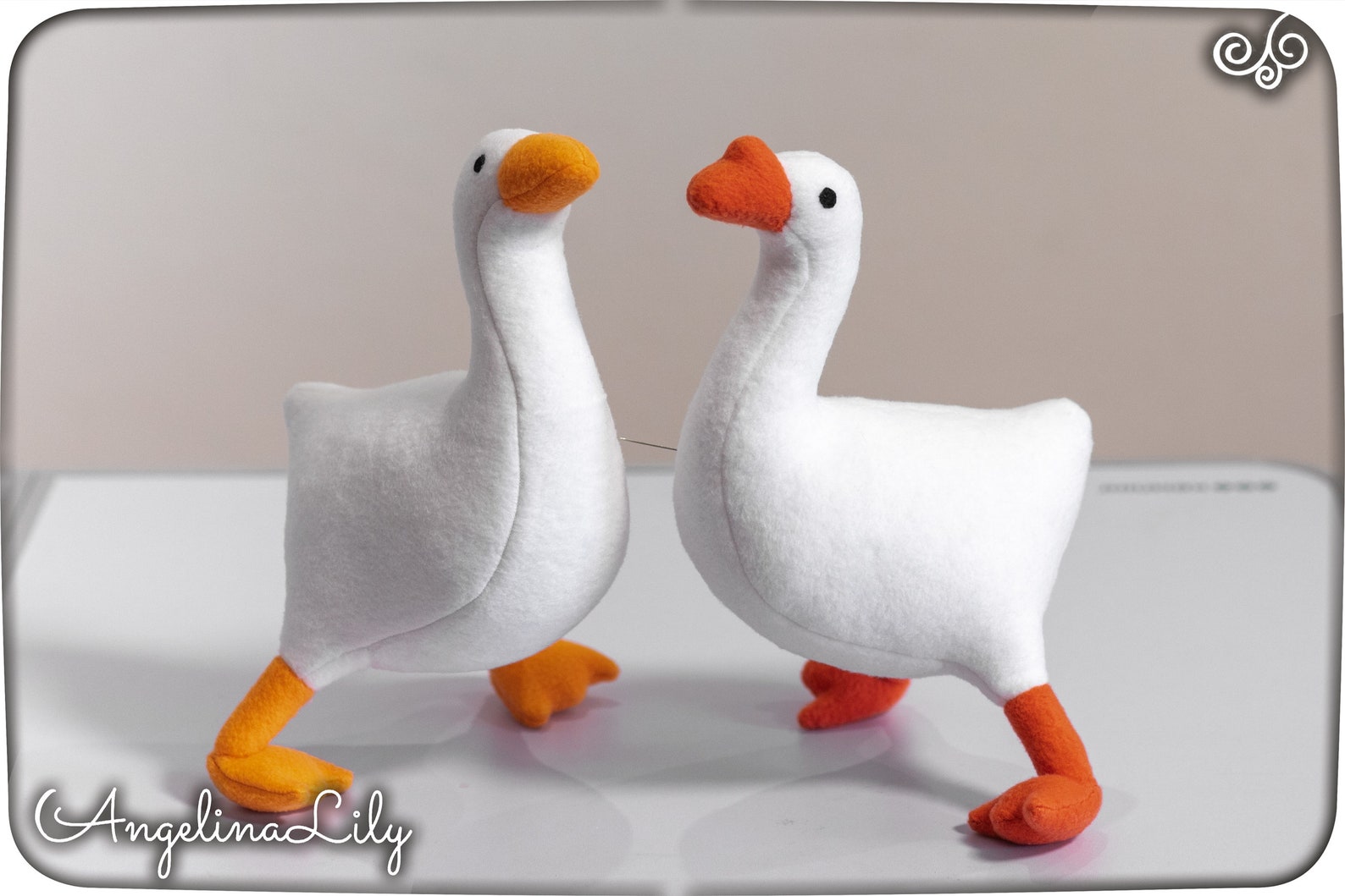 Goose Plush Inspired by Untitled Goose Game Plush, Handmade Soft ...