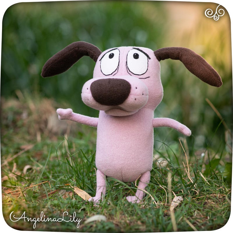 Courage the Cowardly Dog Stuffed Animal Plush - Etsy