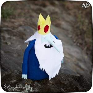 Ice King Plushie, Ice Wizard, Adventure Time Inspired, Handmade Stuffed ...