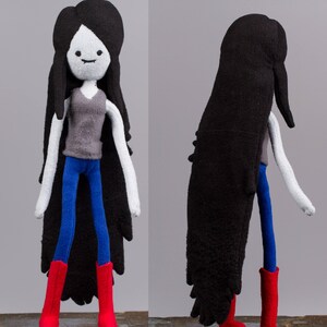 Marceline Abadeer Adventure Time Inspired - Handmade Fabric Doll, 17 in ...