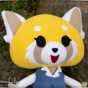 Retsuko Plush, Red Panda, Aggretsuko Inspired, Handmade Plushie, 11 In ...