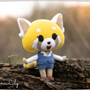 Retsuko Plush, Red Panda, Aggretsuko Inspired, Handmade Plushie, 11 In ...