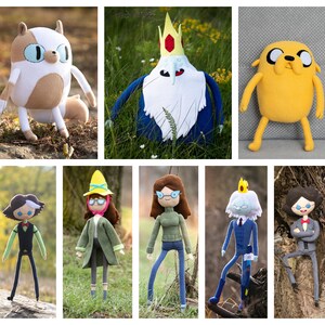 Ice King Plushie, Ice Wizard, Adventure Time Inspired, Handmade Stuffed ...