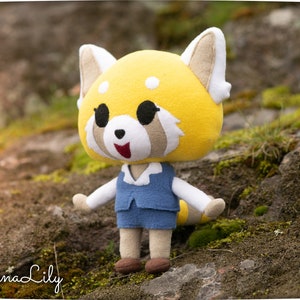 Retsuko Plush, Red Panda, Aggretsuko Inspired, Handmade Plushie, 11 In ...