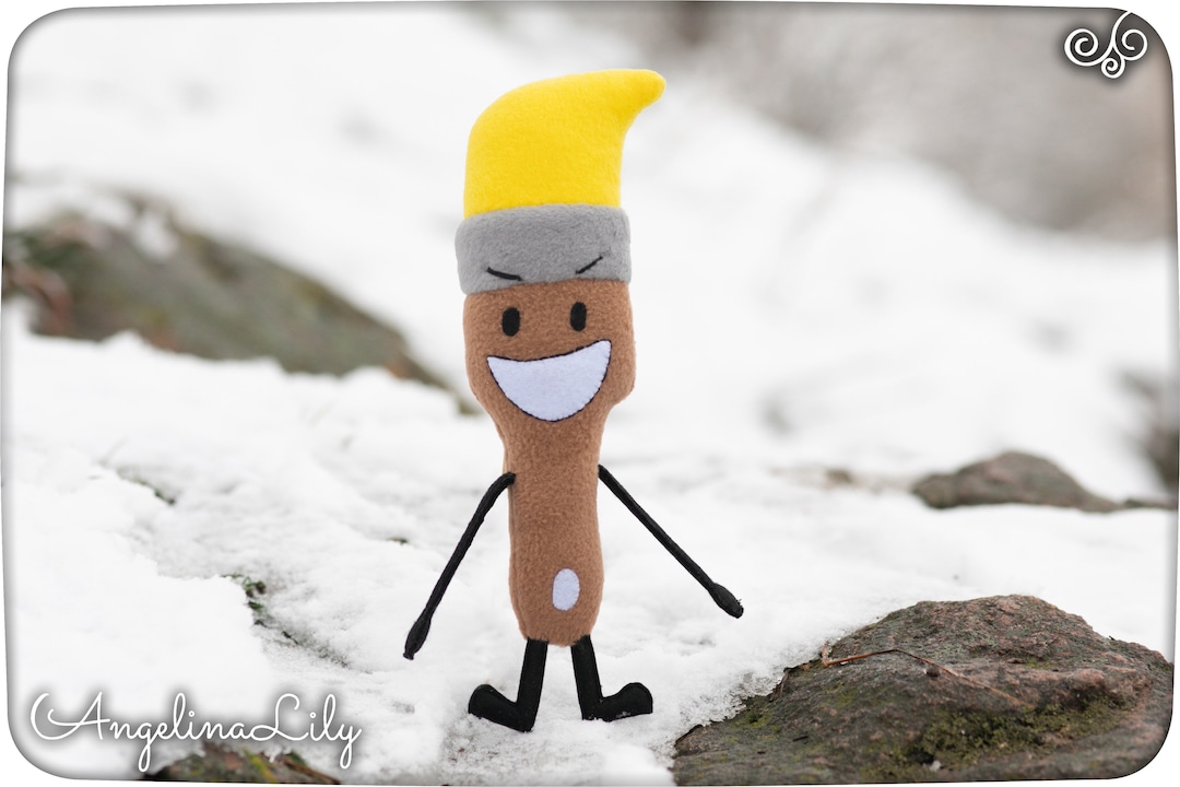 Paintbrush Plushie Inanimate Insanity Inspired, the Hothead, Handmade ...