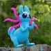 Rivulet Plushie, Blue Slugcat Plush, Handmade Stuffed Animal, 11.8 In ...