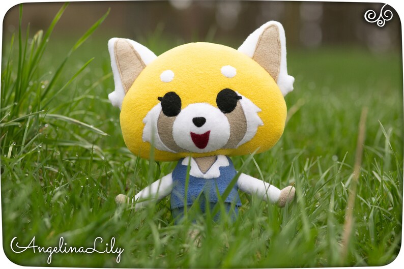 Retsuko Plush Red Panda Aggretsuko Inspired Handmade - Etsy