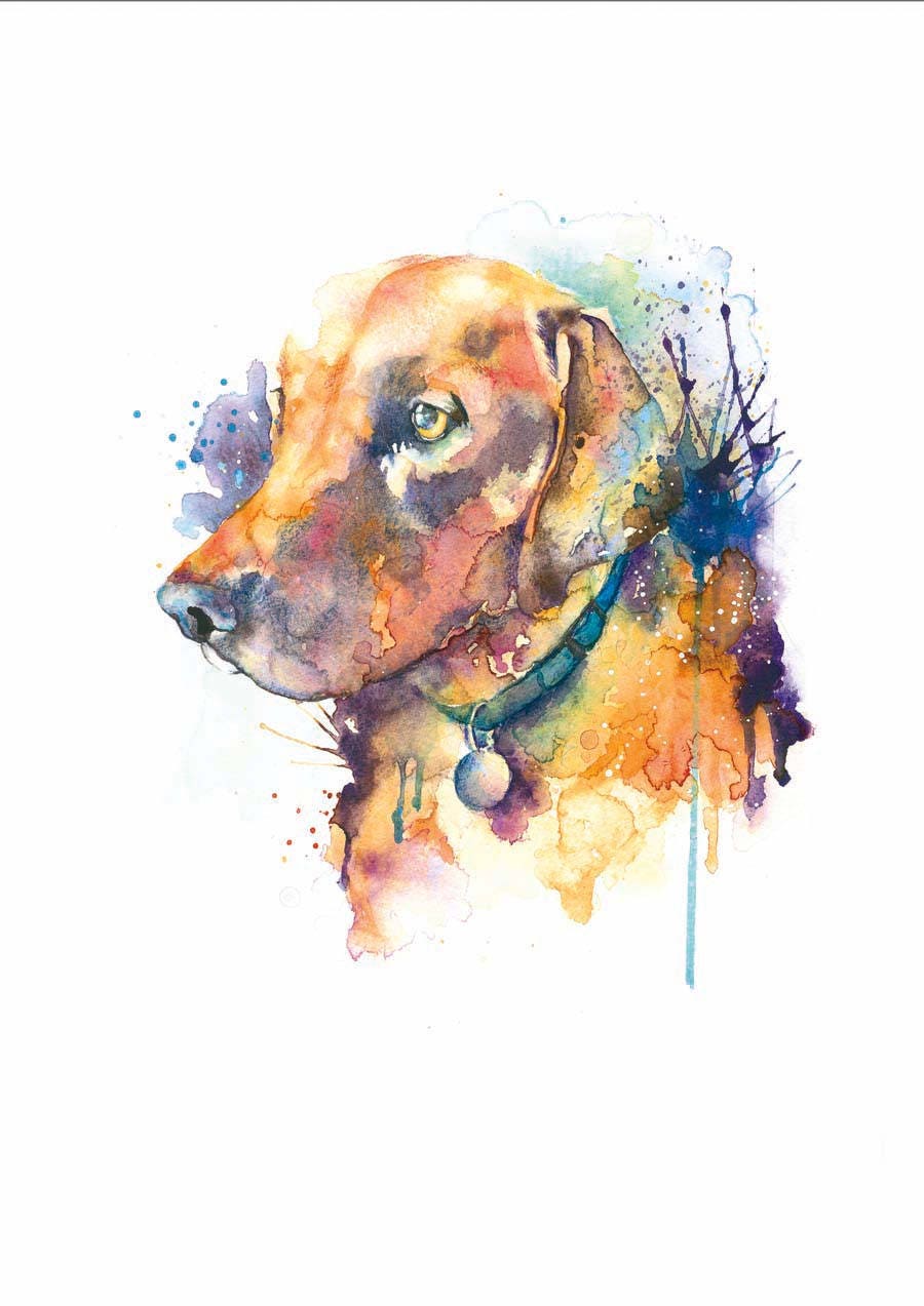 Redfox Labrador Art Print Dog Illustration Labrador - Etsy UK