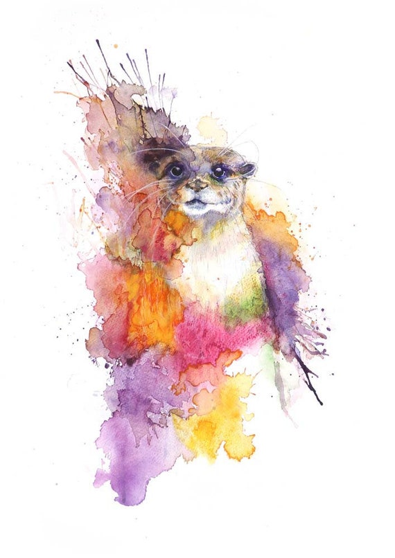 Paint Splatter Animal Art