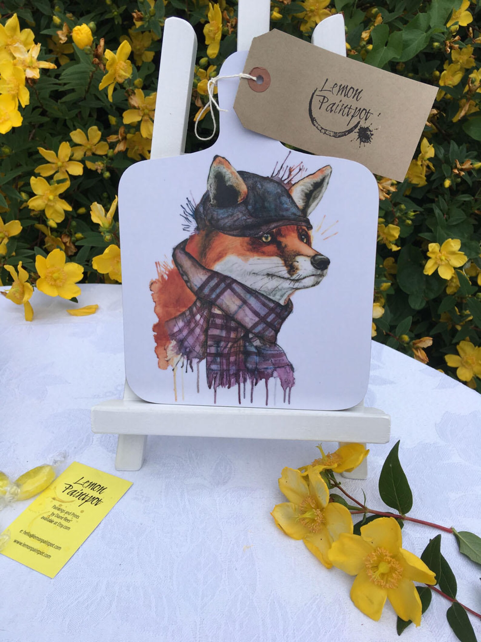 Fox Chopping Board Picture Chopping Board Wildlife Cutting Board ...