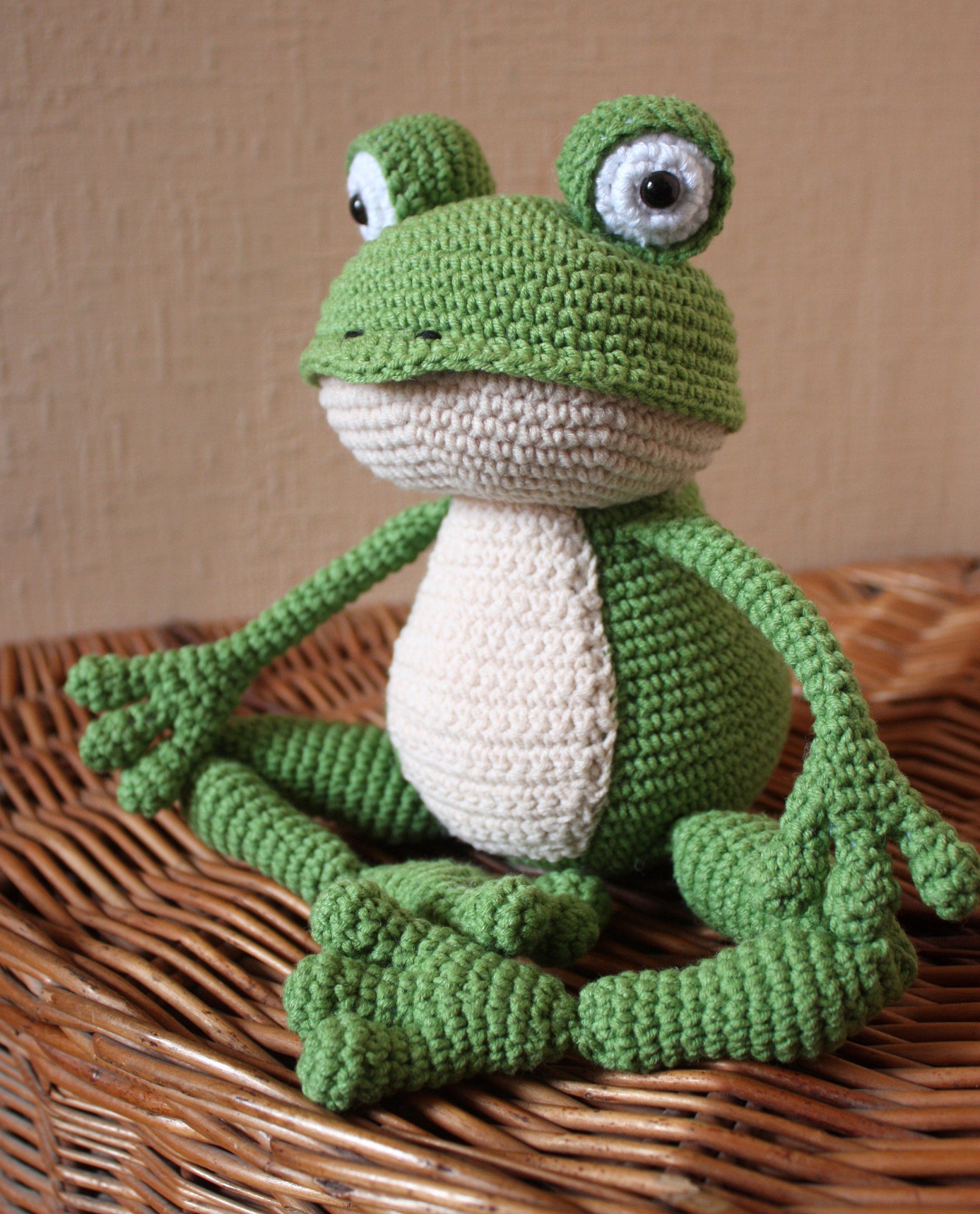 Crochet Frog Green Frog Stuffed Kids Plush Toy Woodland - Etsy