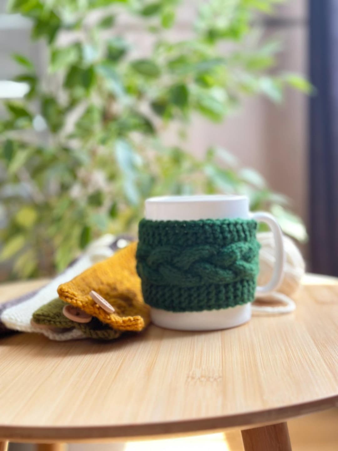 Knit Mug Cosy, Mug Cover, Cup Cozy, Valentine's Day Gift Knitted Mug ...