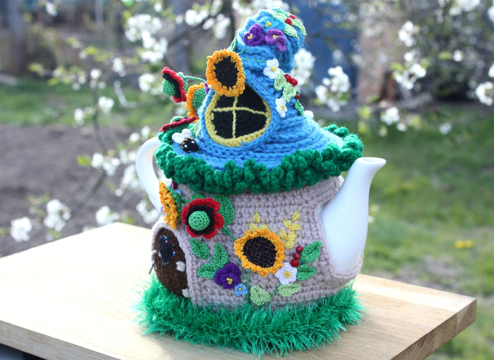 Fairy House Teapot Cosy Tea Cozy Tea Party Decor Teapot | Etsy