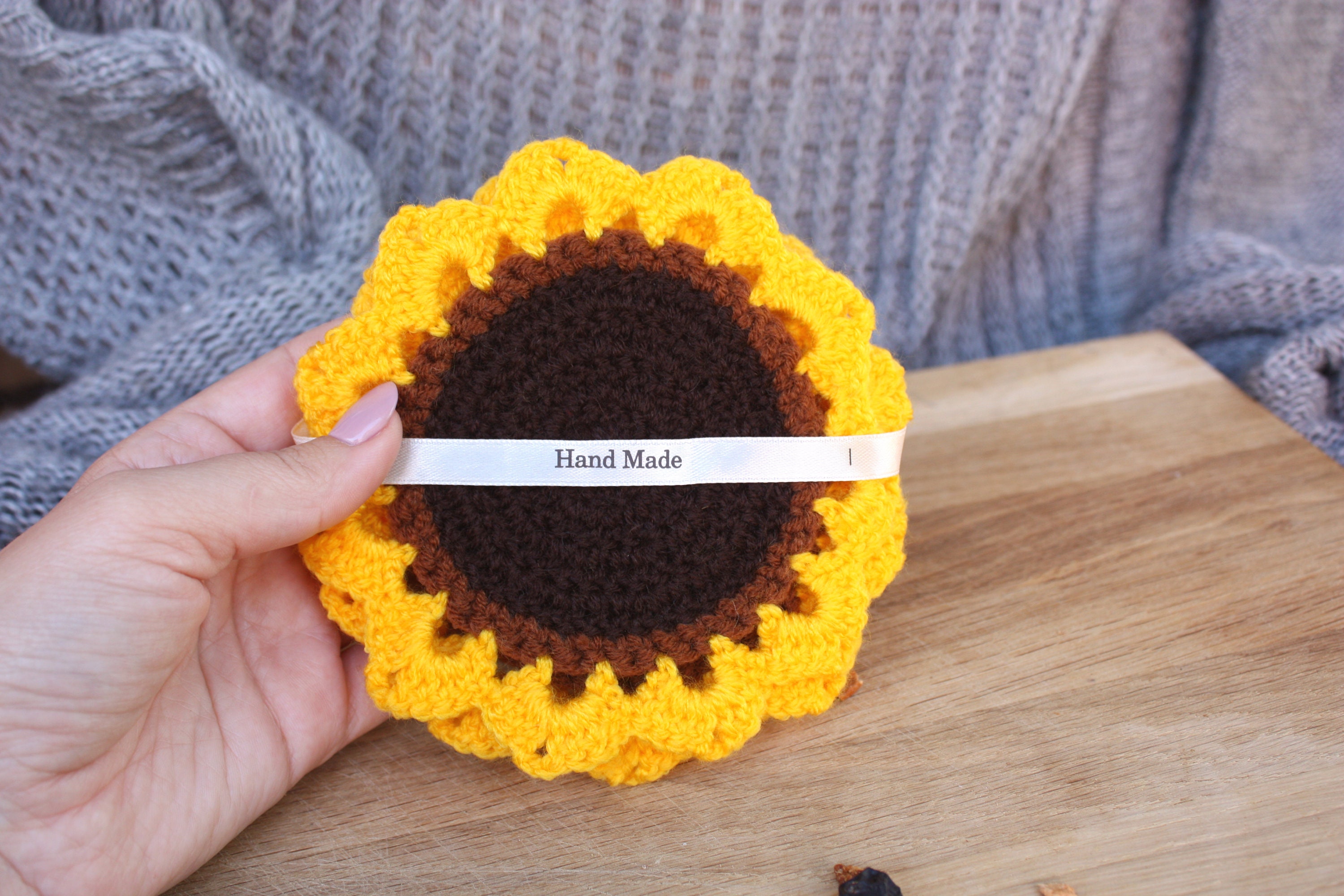 Sunflower Set Coasters Set of 4 Piece Drink Coasters | Etsy