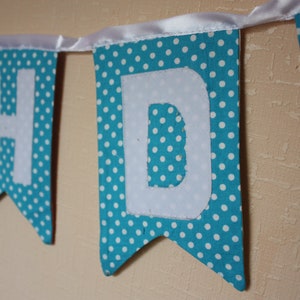 Banner - Happy Birthday, Party Decoration, Wall Decoration, Blue Flags ...