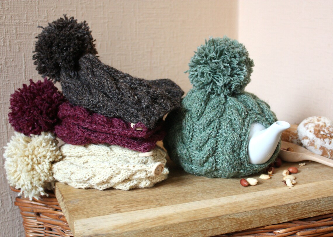 Country tea cozy teapot warmer wool tea cosy small teapot | Etsy