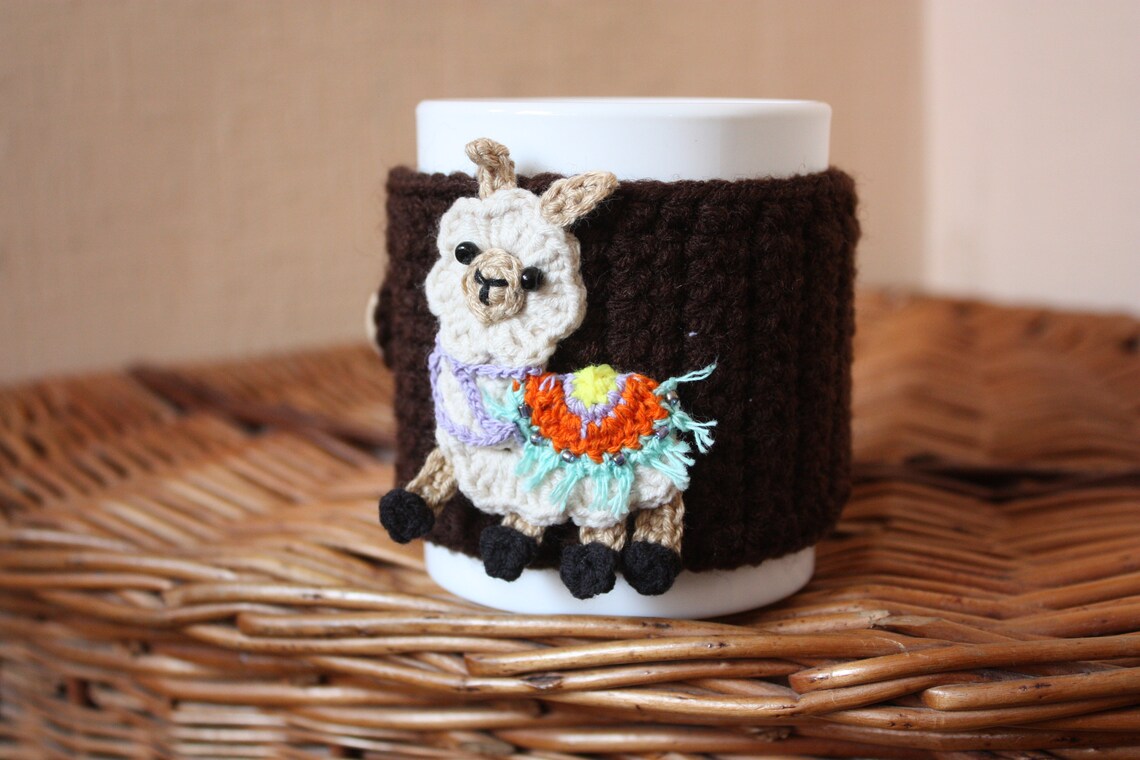 Mug Cozy With Lama, Mug Sweater, Mug Cozy, Mug Warmer, Lama Mama Mug ...