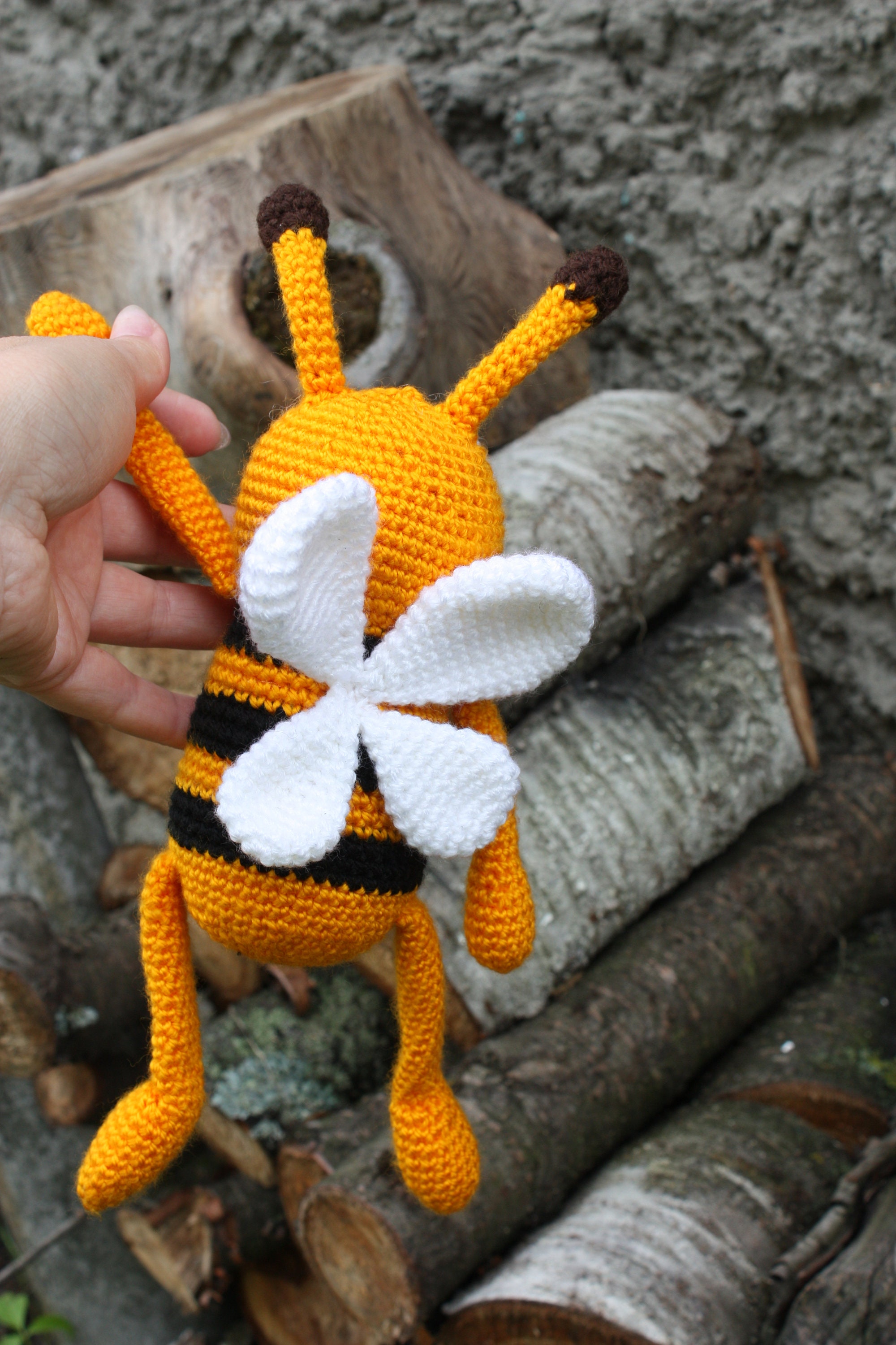 Toy Bee Amigurumi Bee Crochet Baby Toy Crochet Bee Gift - Etsy