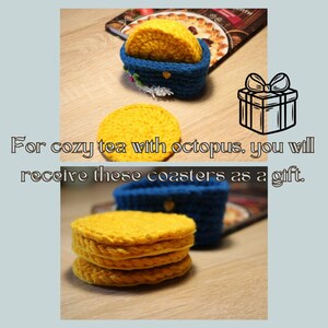 Nautical Tea Cover, Crochet Tea Cozy, Red Octopus, Seaside Tea Warmer ...