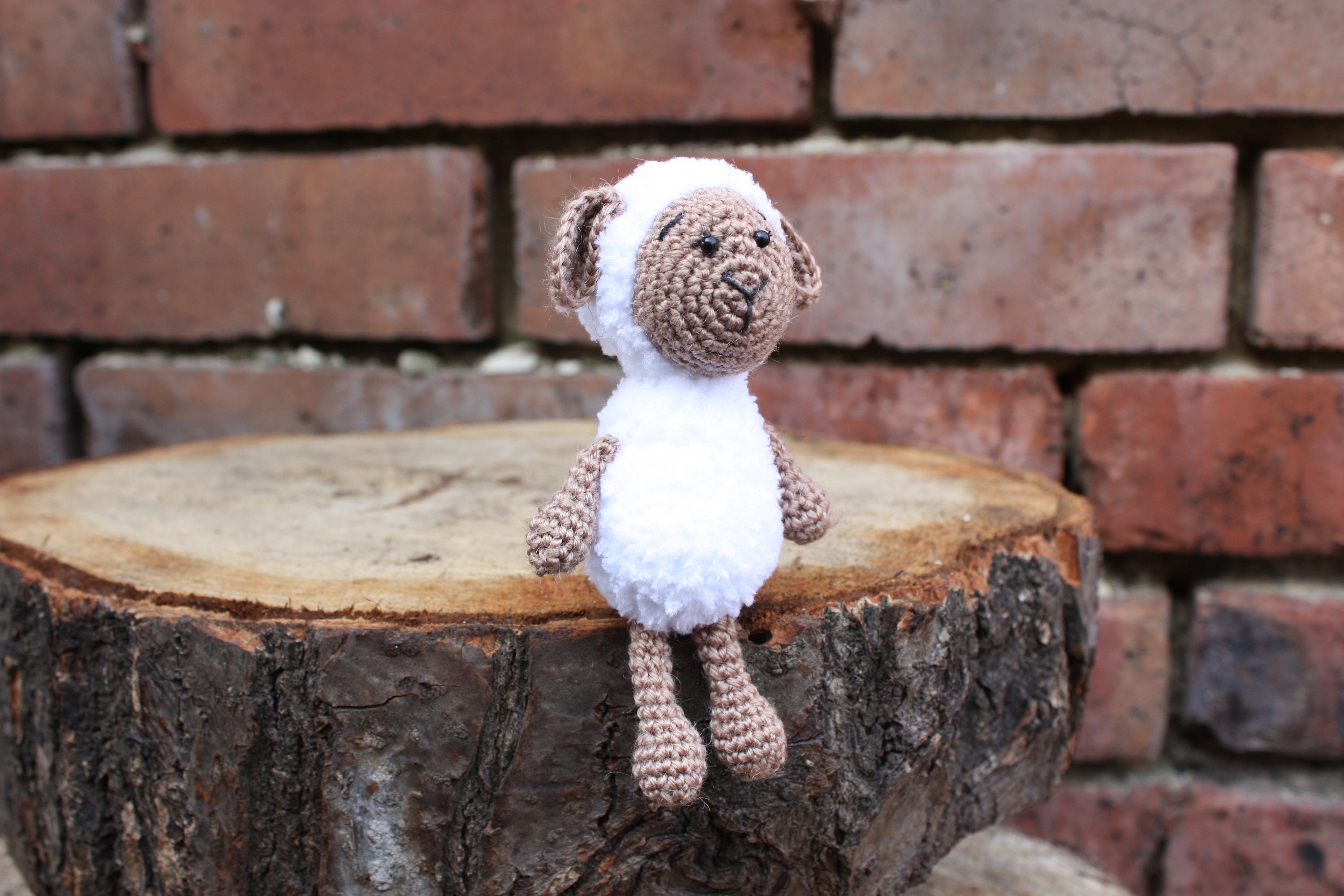 Small sheep miniature toy Small Lamb Toy black sheep pink | Etsy