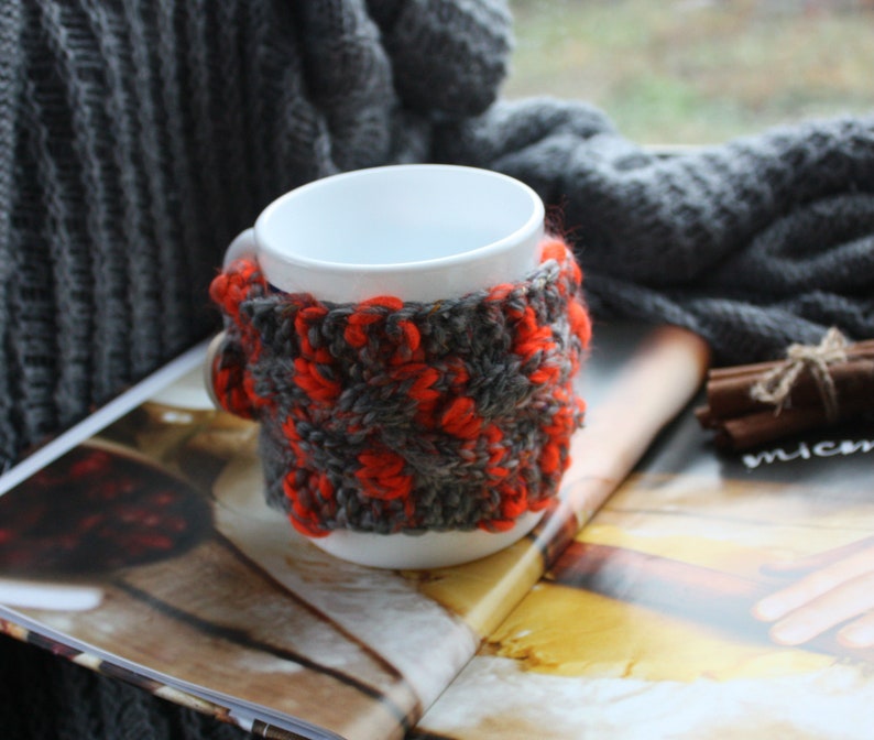 Multicolored Knit Mug Cozy Knitted Mug Cosy Knitted Mug - Etsy