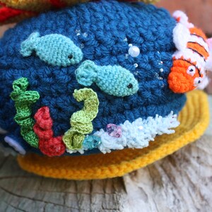 Nautical Tea Cover for Small Teapot, Crochet Tea Cozy, Red Octopus ...