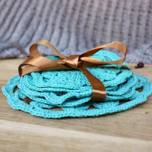 Turquoise Drink Coasters, Set of 5 Coasters, Housewarming Gift, Kitchen ...