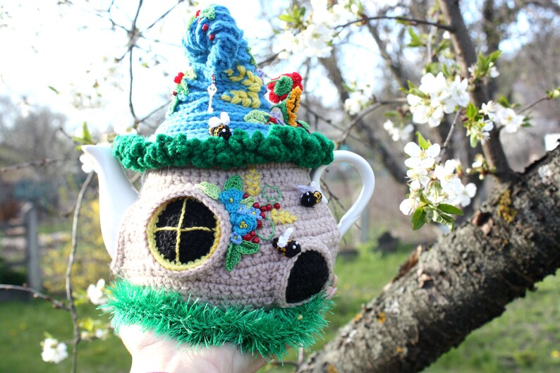 Fairy House Teapot Cosy Tea Cozy Tea Party Decor Teapot - Etsy