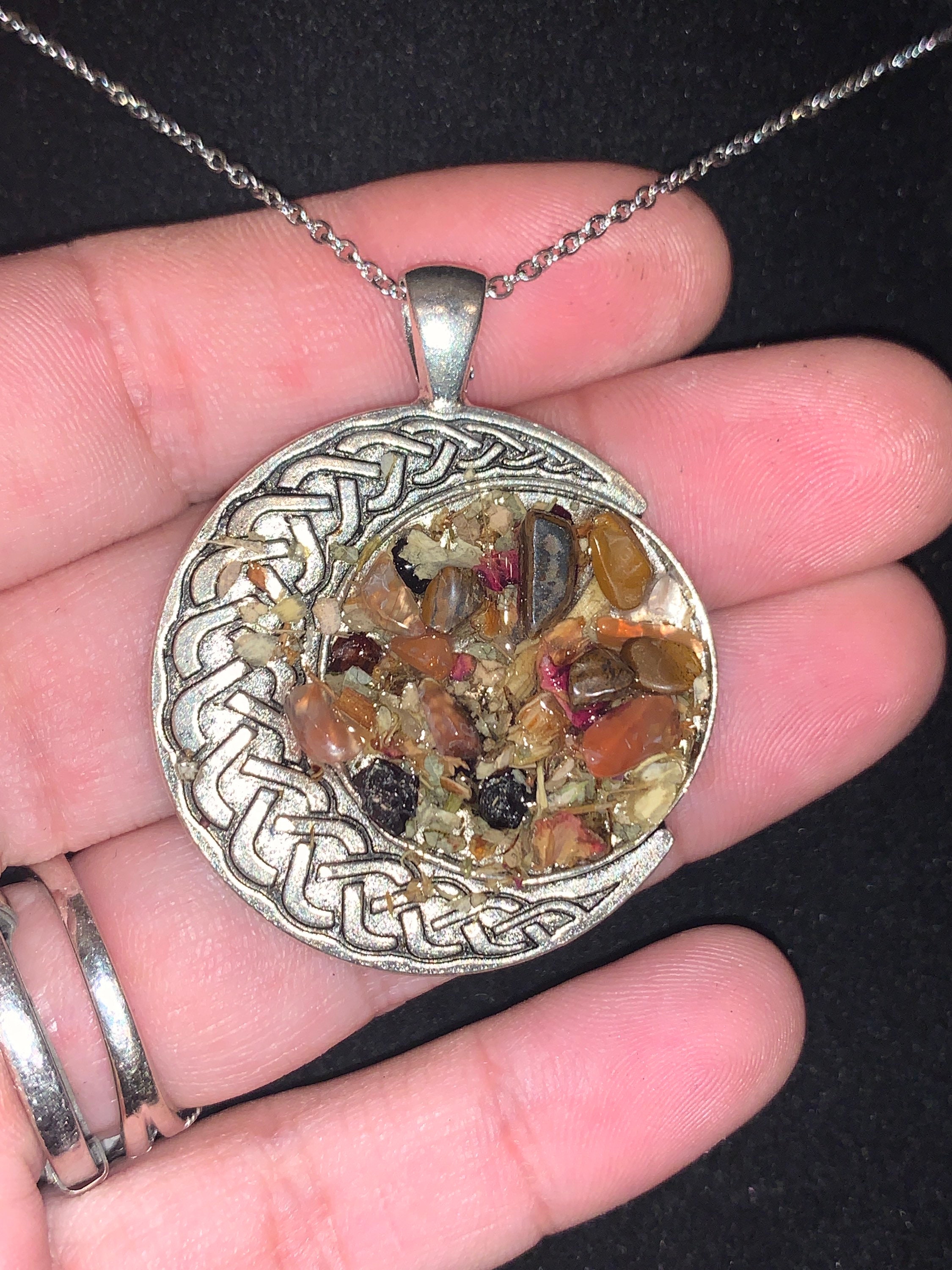 Protection Spell Necklace/ Goodbye Negativity Necklace/ Protection ...