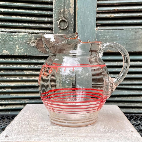 Glass Pitcher - Etsy