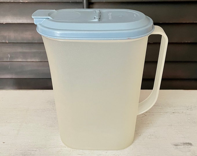 Tupperware Slim Line Modular Mate Pitcher With Blue Lid 2009, 2010 ...