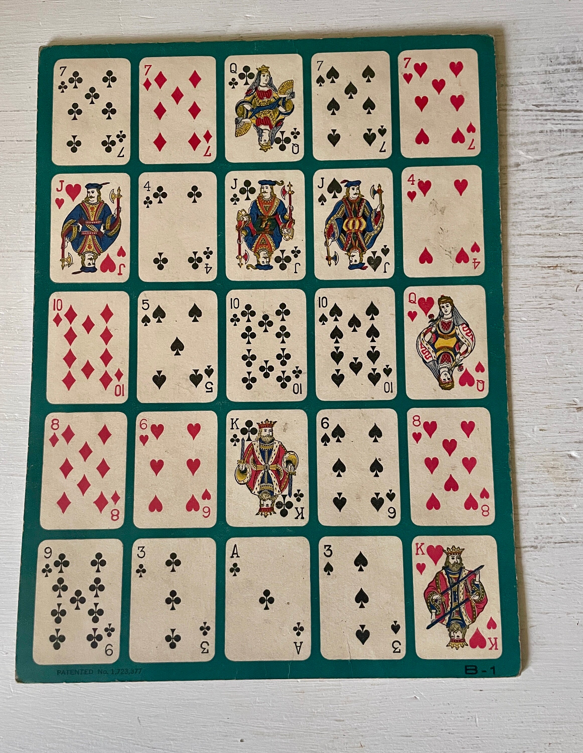 1940s Po-ke-no Game Cards and Original Box-set of 2 Cards-rare Find - Etsy