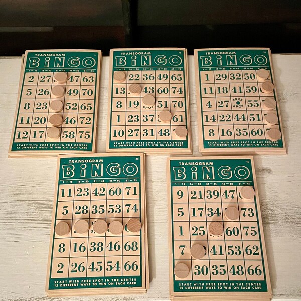 Vintage Bingo Cards - Etsy
