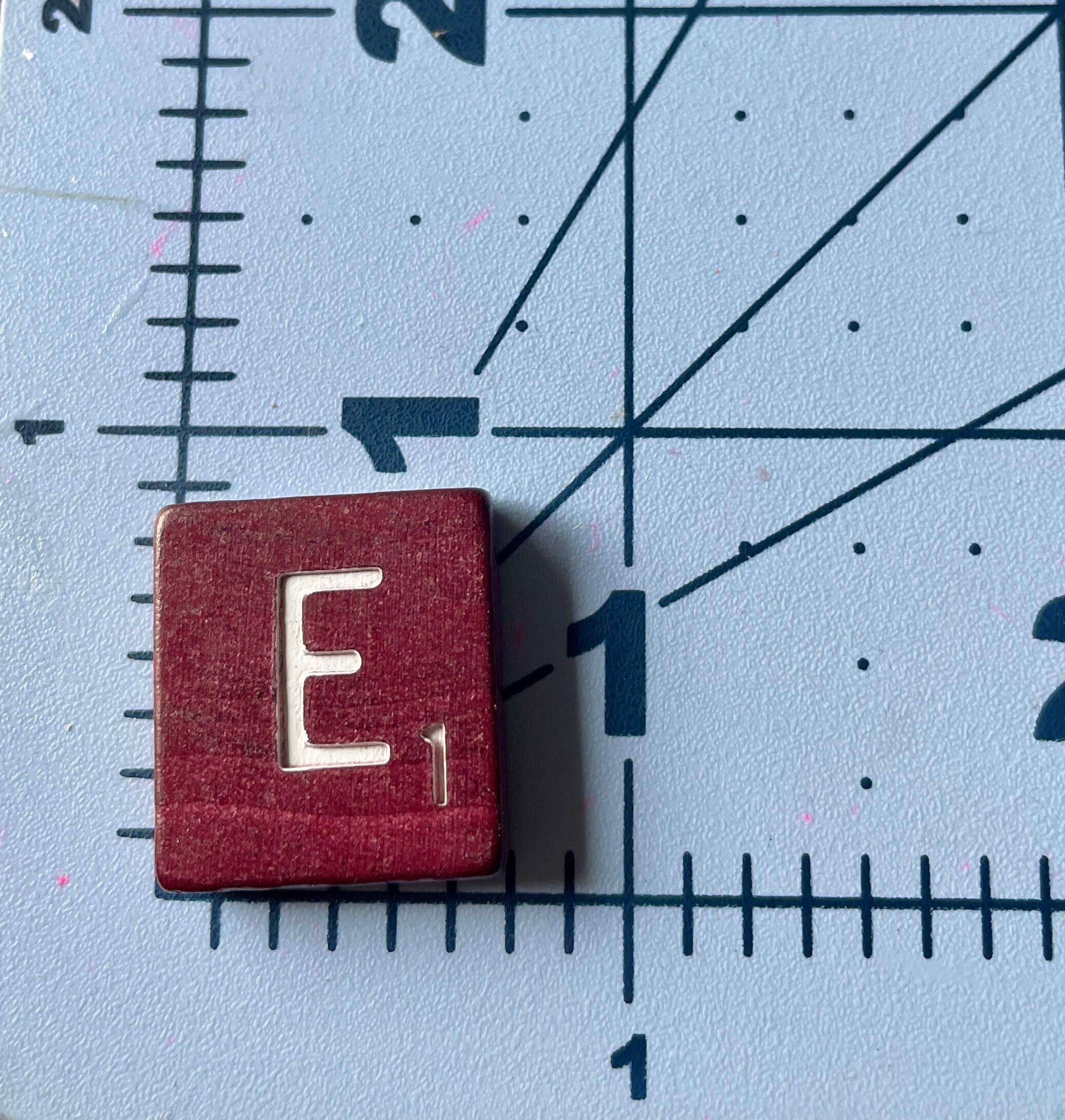 Burgundy Scrabble Tiles From Authentic 1977 Deluxe Scrabble Games ...