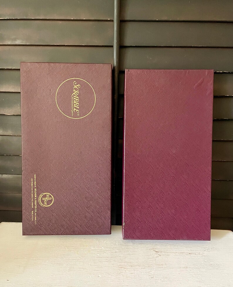 Scrabble-complete in Original Box-1953-selchow and Righter-vintage ...