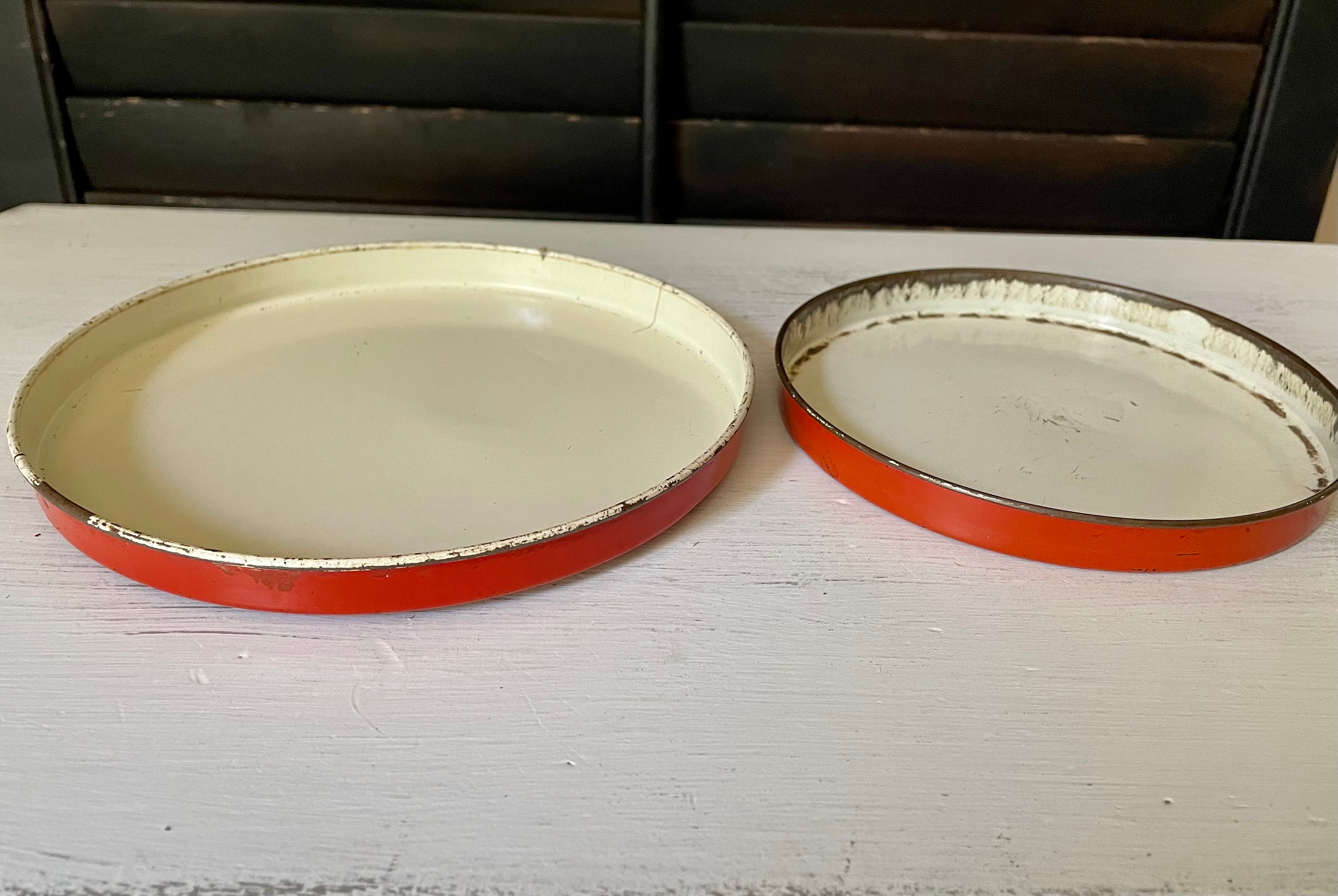 NC Colorware Red Amaryllis Metal Canister Set-vintage Kitchen Storage ...