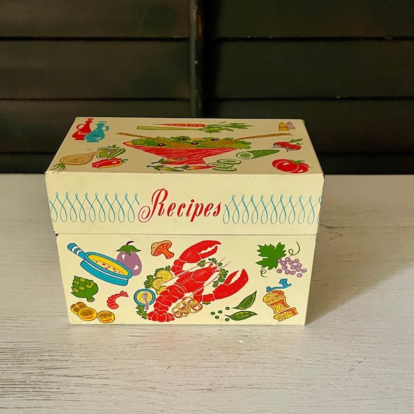 Retro Recipe Box - Etsy