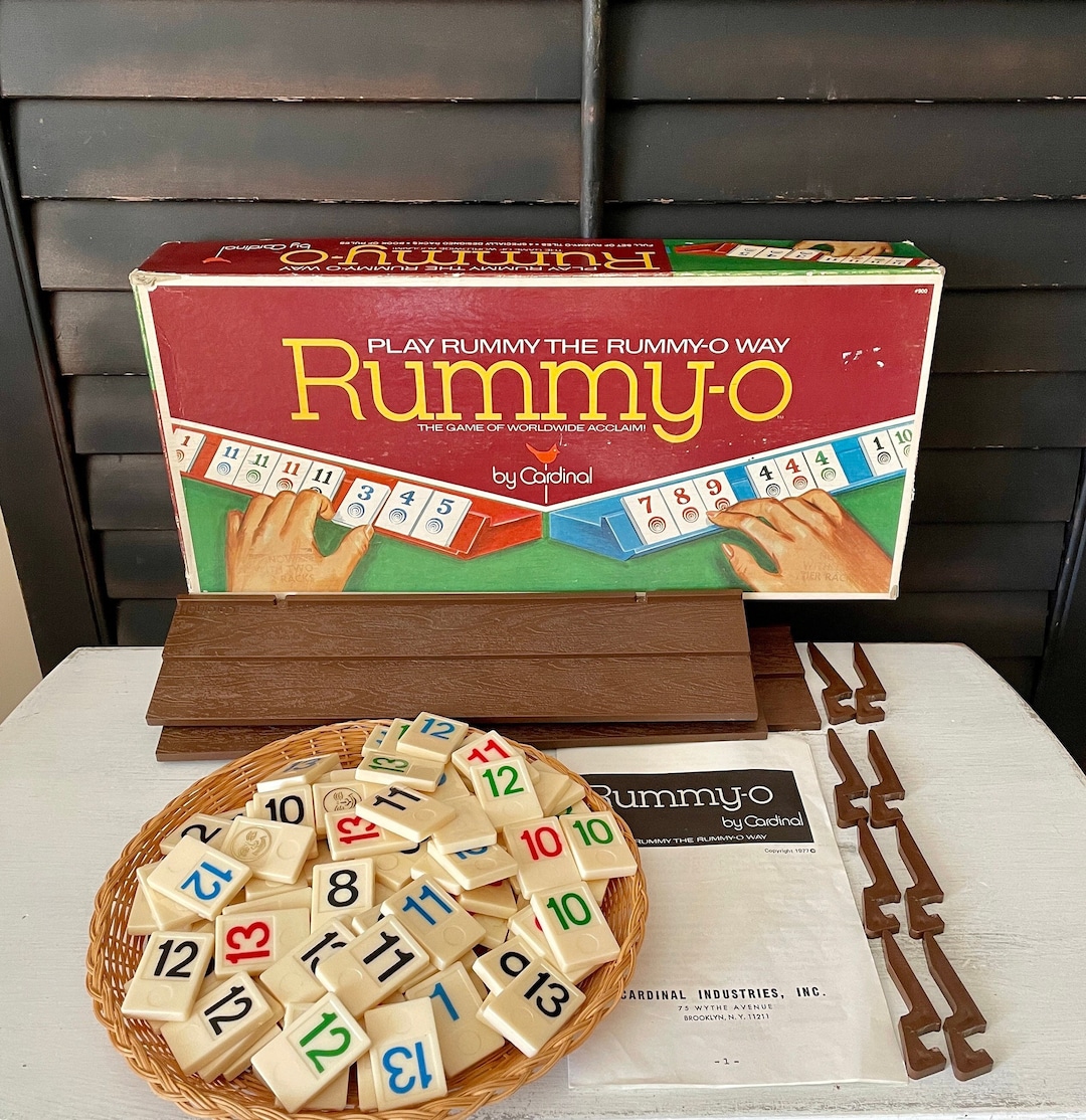 Rummy-o Game by Cardinal-1977 Edition-complete in Original Box-vintage ...