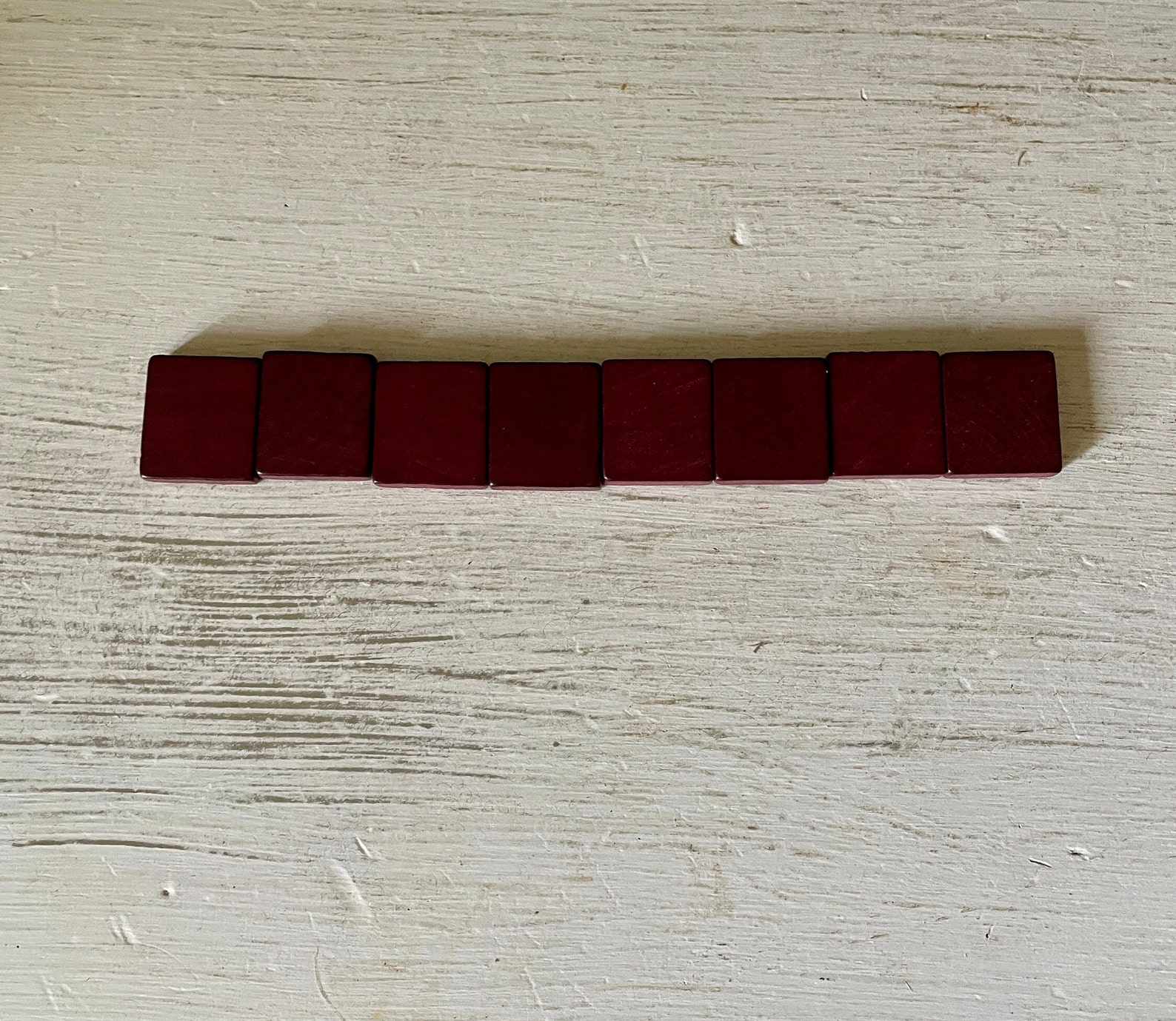 Burgundy Scrabble Tiles From Authentic 1977 Deluxe Scrabble Games ...